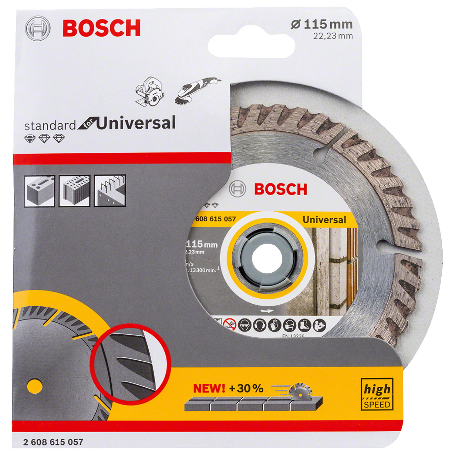 2608615057 Disco diamantado Bosch Standard for Universal Ø115×22 ...