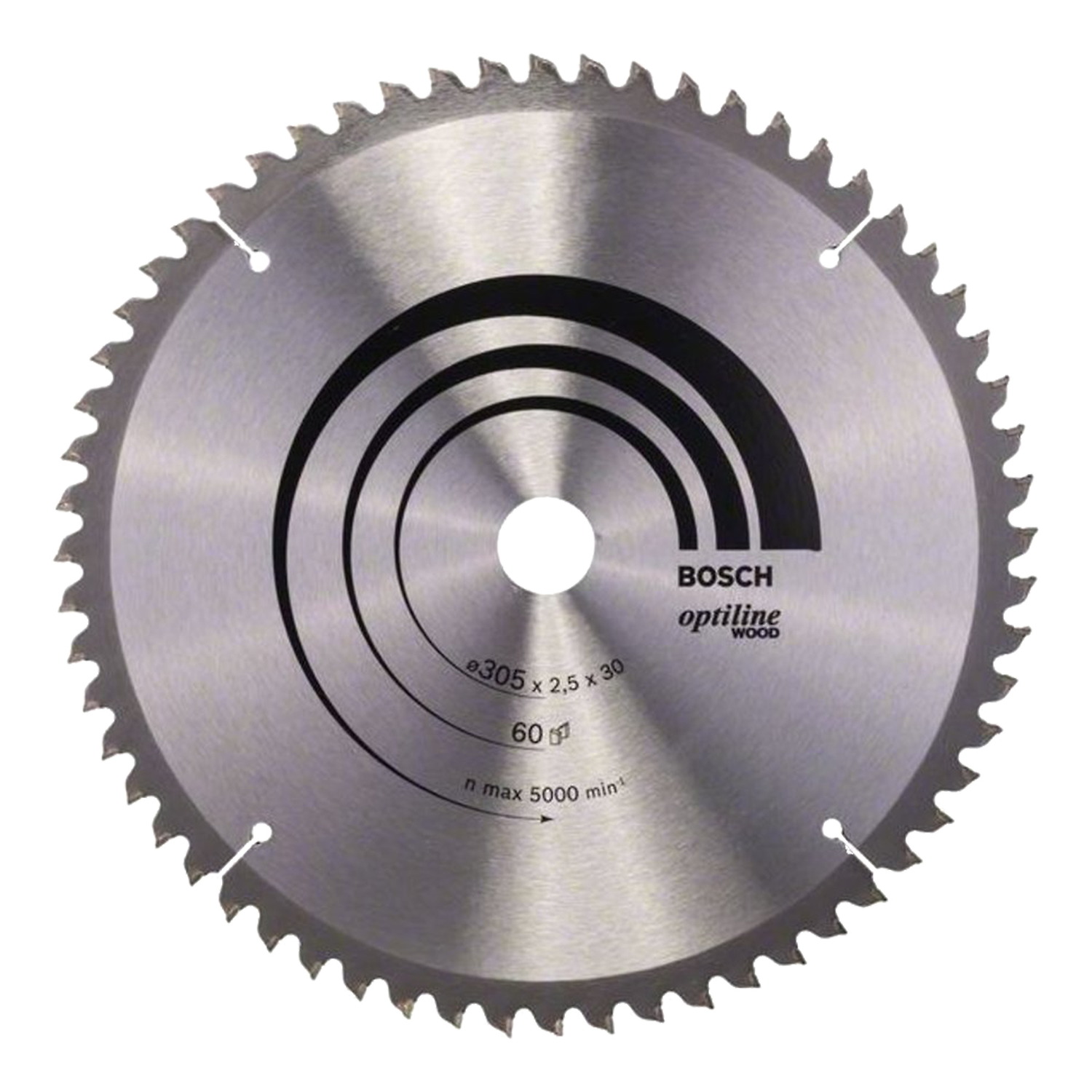 2608640914 Disco de sierra circular Bosch Optiline Wood ø305×25,4mm 60D ...